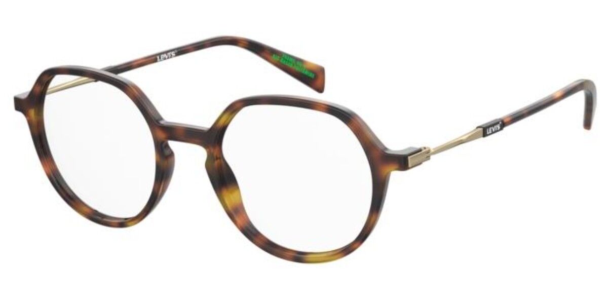 Levi's LV 1074 086 Oval Dark Brown Tortoise Eyeglasses | SmartBuyGlasses NZ