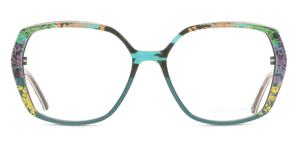 Coco Song Other Side CV224 C02 Geometric Pattern Blue Black Green ...